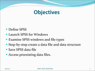 Spss data capturing training | PPT | Computing | Technology & Computing