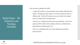 SPSS Data Cleaning and Management | PPTX