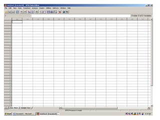 Spss data entry | PPSX | Technology & Computing