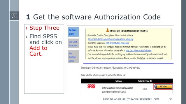 SPSS DOWNLOAD & INSTALATION.pptx | Operating Systems | Computer Software and Applications