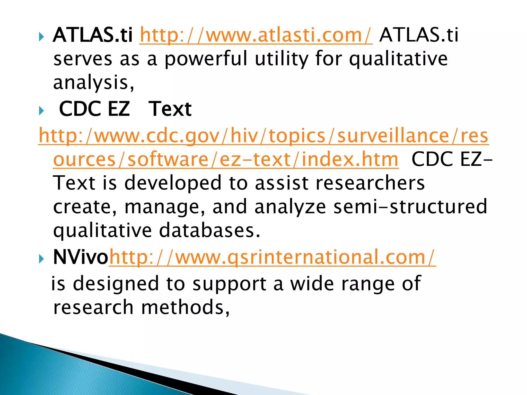 Data Analysis Techniques And Statistical Softwares Ppt