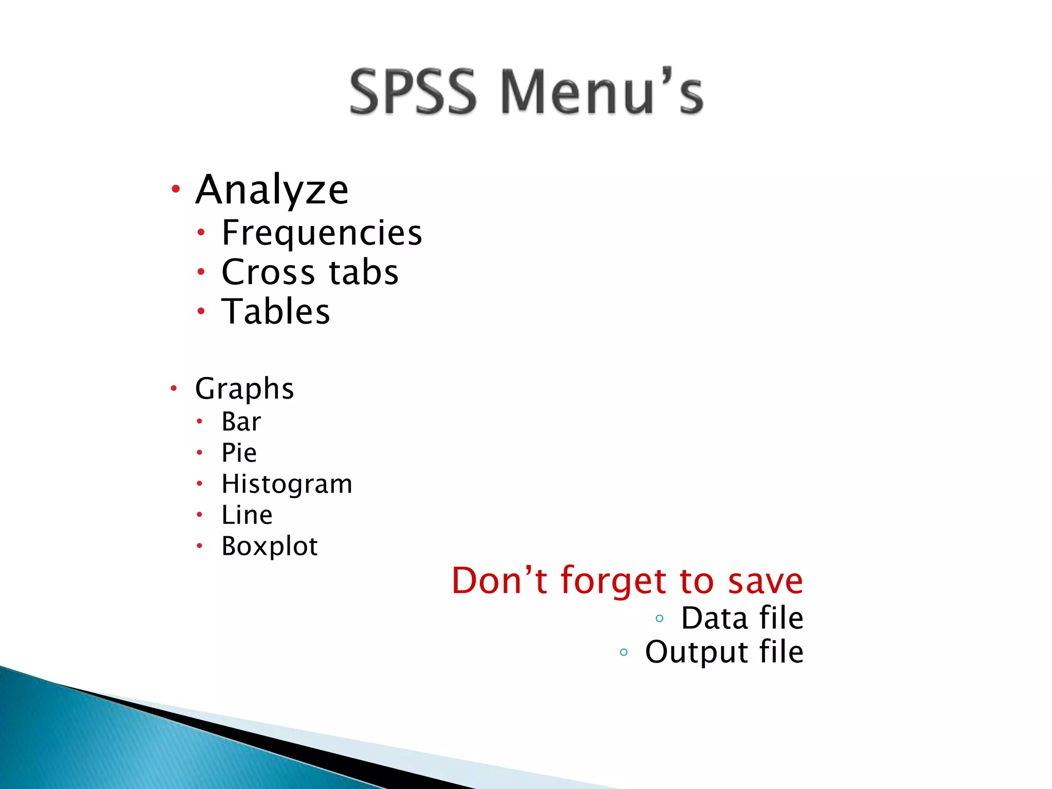 Data Analysis Techniques And Statistical Softwares Ppt