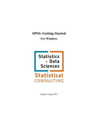 SPSS Getting Started Tutorial | PDF | Operating Systems | Computer Software and Applications
