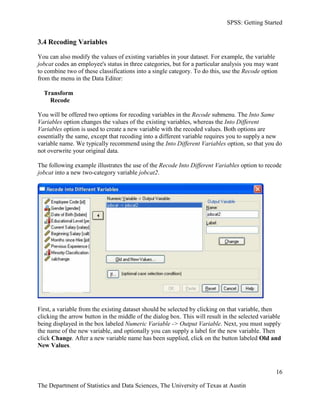 SPSS Getting Started Tutorial | PDF | Operating Systems | Computer Software and Applications