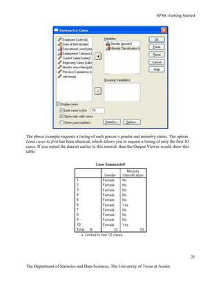 SPSS Getting Started Tutorial | PDF | Operating Systems | Computer Software and Applications