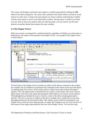 SPSS Getting Started Tutorial | PDF | Operating Systems | Computer Software and Applications
