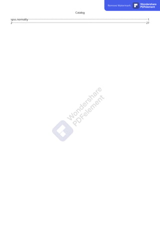 SPSS GuideAssessing Normality, Handling Missing Data, and Calculating ...