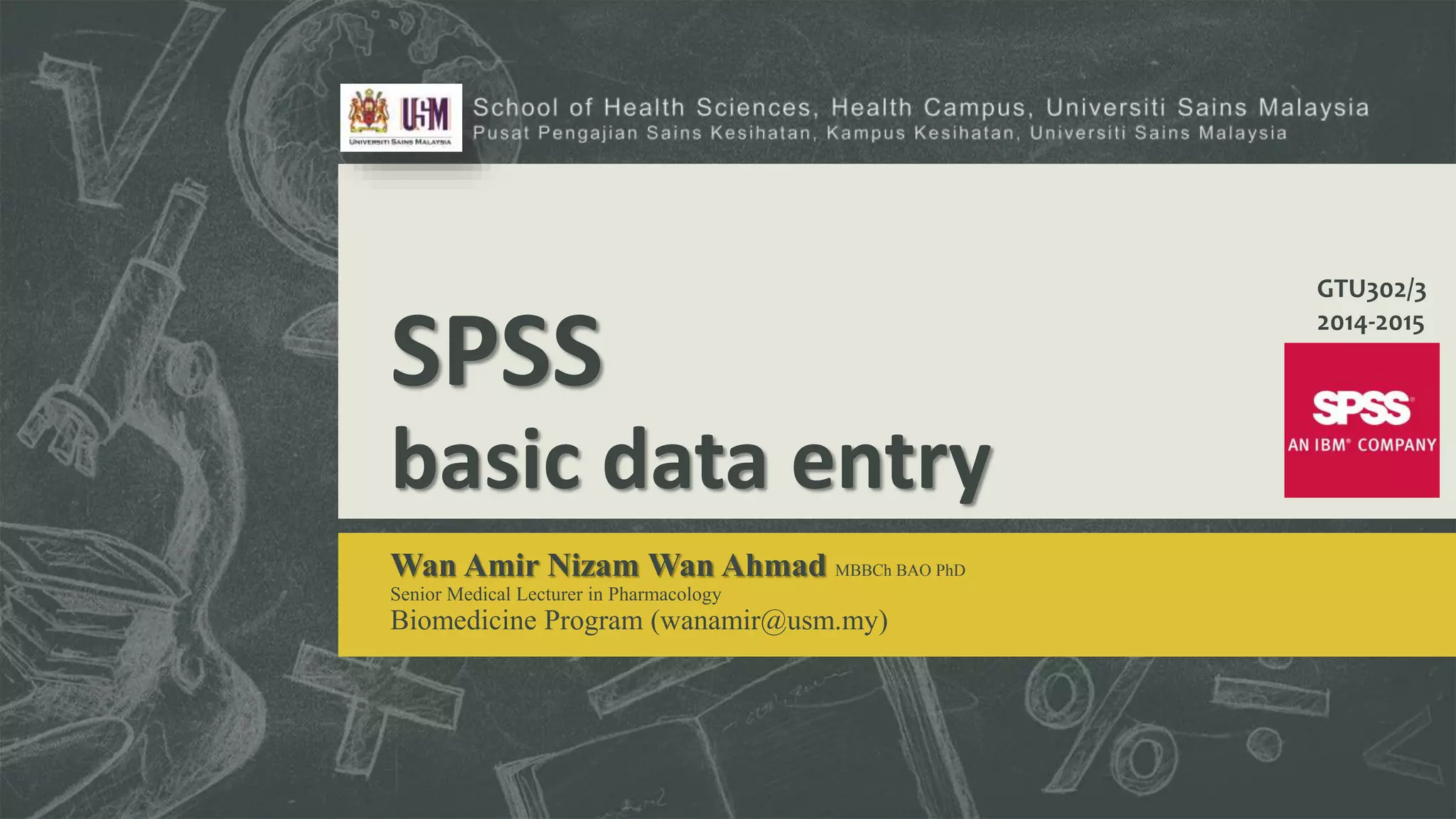 Introduction to SPSS 22 - step by steps | PPTX