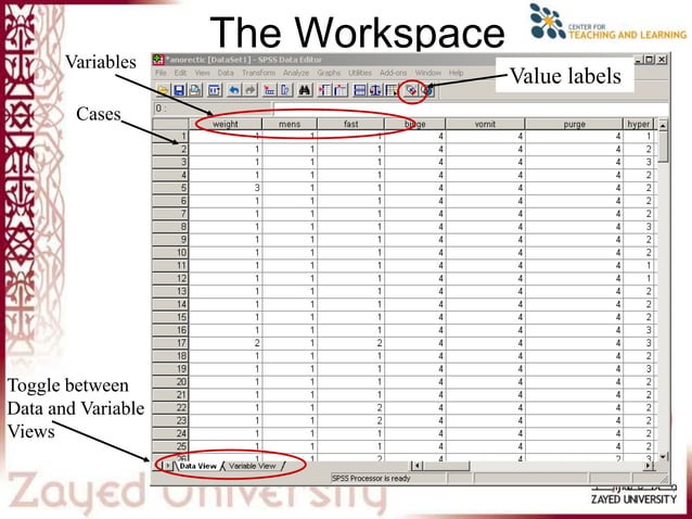 spssintro - introduction au logiciel spss | PPT
