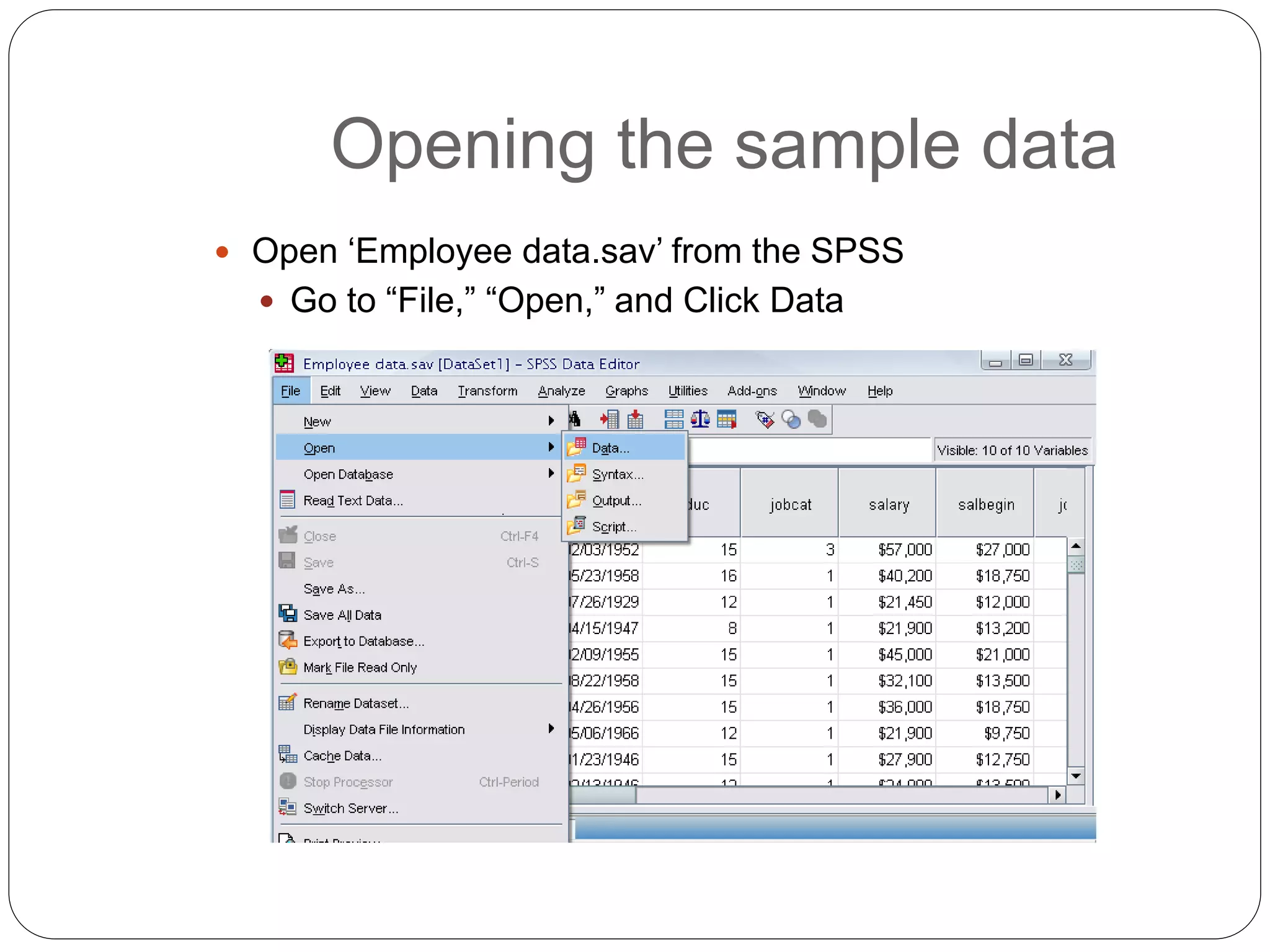 Spss intro for engineering | PPT | Technology & Computing