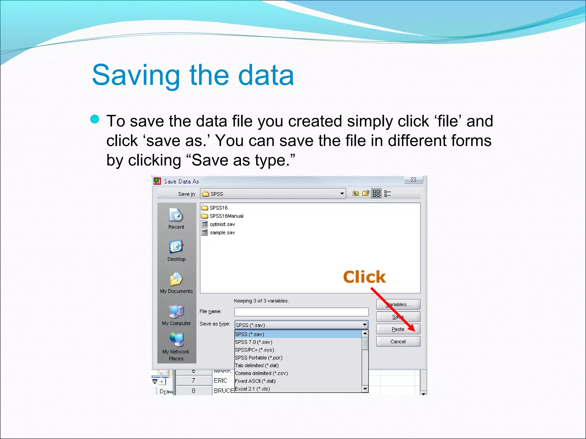 Spss Lecture Notes Ppt Technology And Computing