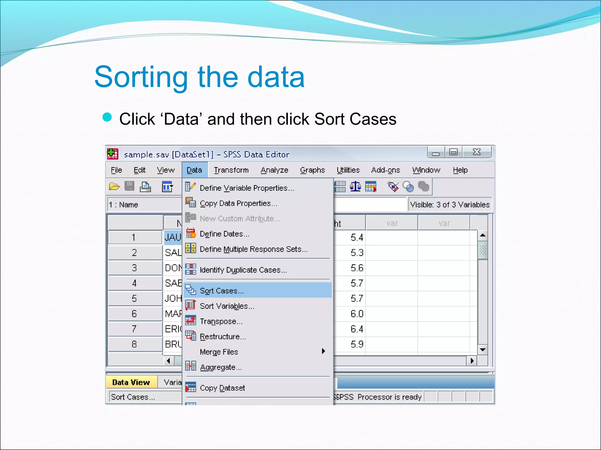 Spss Lecture Notes Ppt