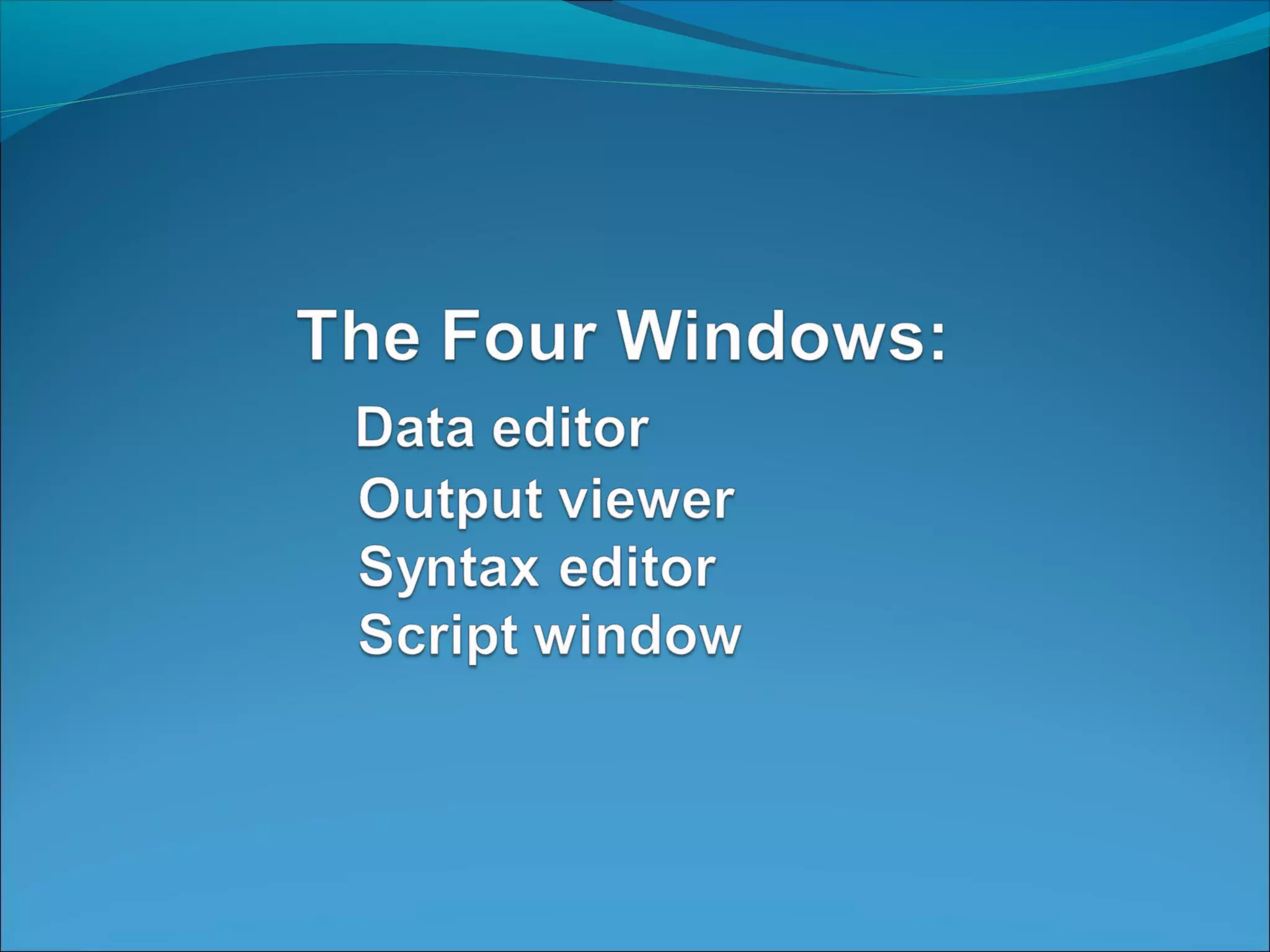Spss Lecture Notes Ppt