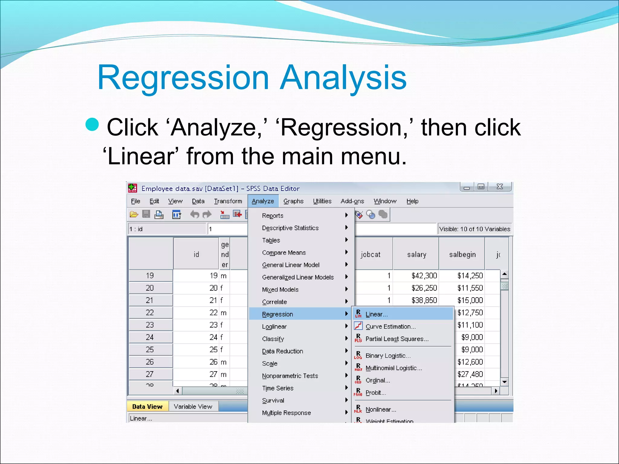 Spss Lecture Notes Ppt Technology And Computing