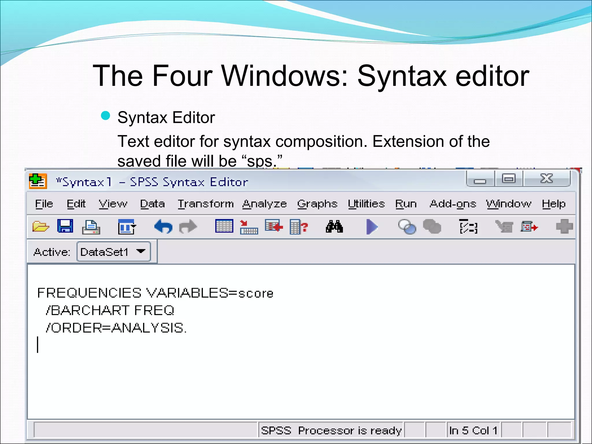Spss Lecture Notes Ppt