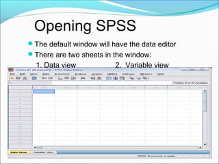 Spss lecture notes | PPT