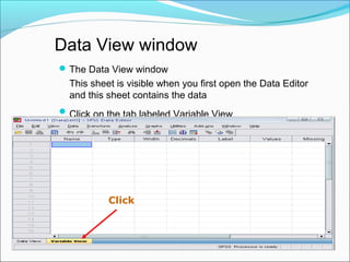 Spss lecture notes | PPT