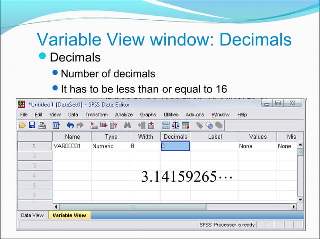Spss Lecture Notes Ppt Technology And Computing