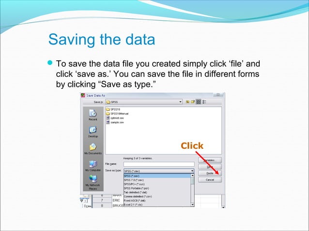 Spss Lecture Notes Ppt Technology And Computing