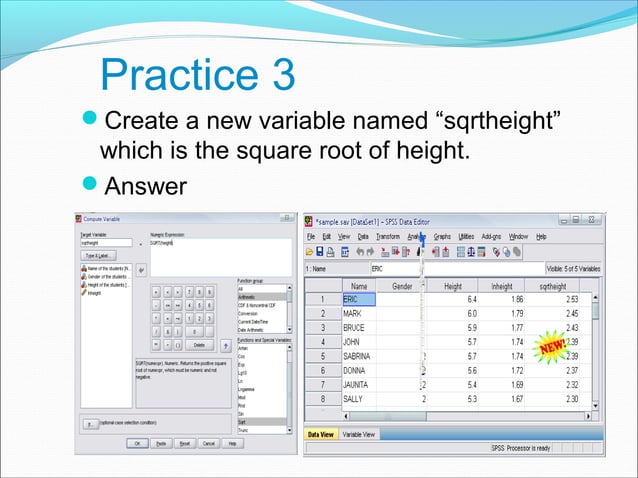 Spss lecture notes | PPT | Technology & Computing