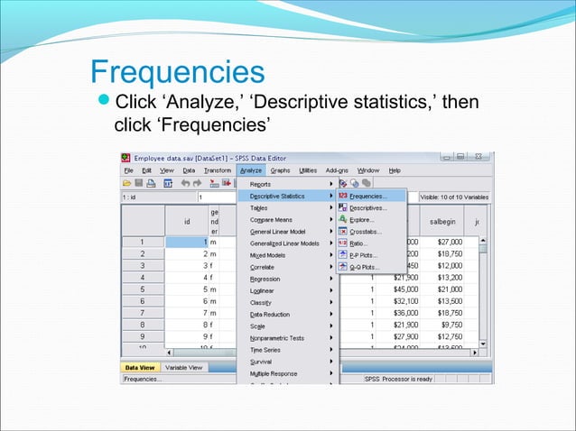 Spss Lecture Notes Ppt Technology And Computing