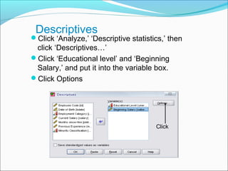 Spss lecture notes | PPT