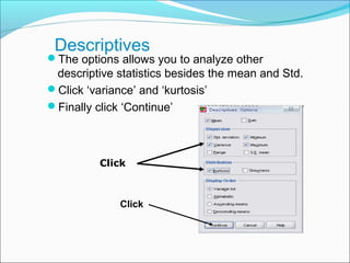 Spss lecture notes | PPT
