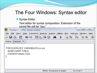 Spss lecture notes | PPT