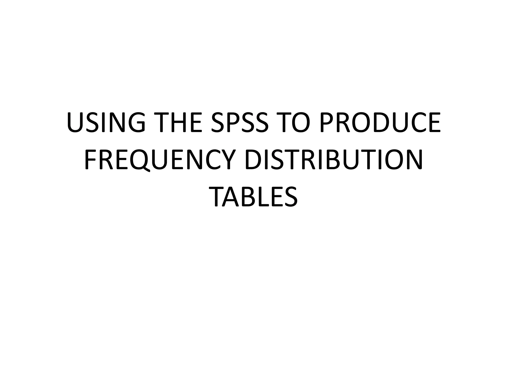 Spss lesson | PPTX