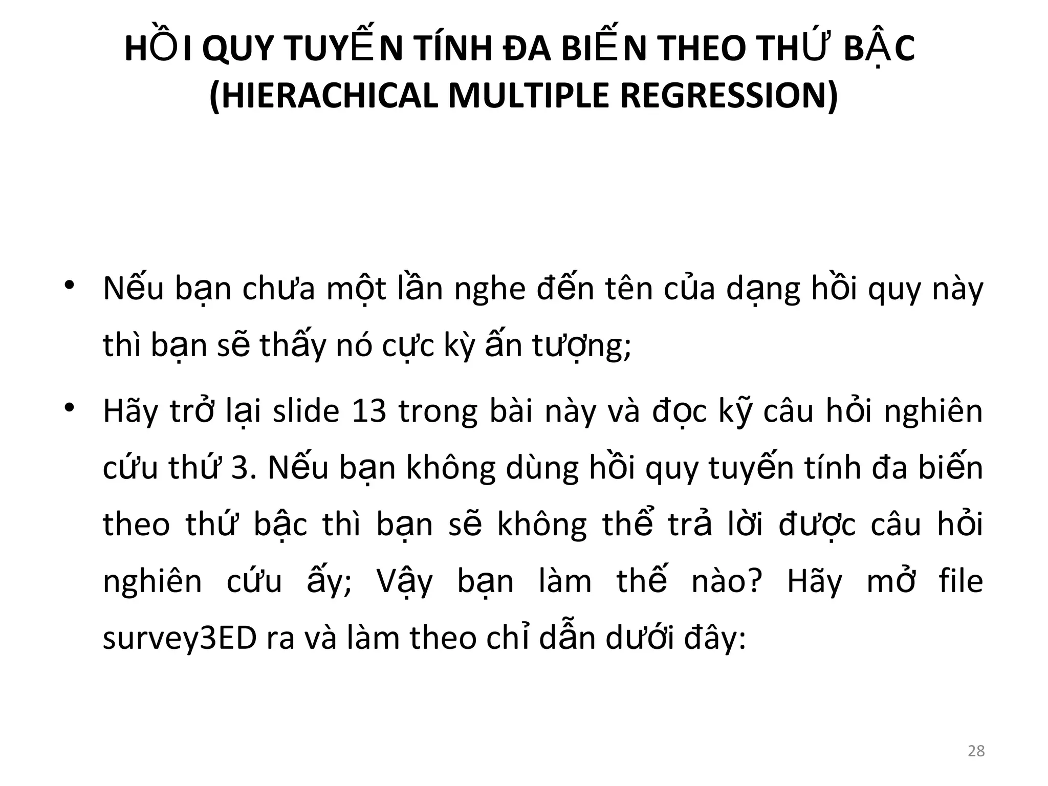 Spss lesson 5.3 Tương quan hồi quy (hồi quy tuyến tính đa biến) | PPT