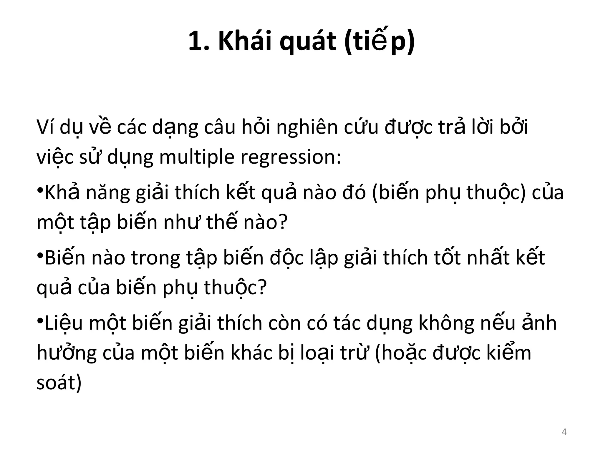 Spss lesson 5.3 Tương quan hồi quy (hồi quy tuyến tính đa biến) | PPT