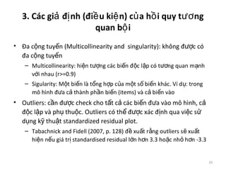 Spss lesson 5.3 Tương quan hồi quy (hồi quy tuyến tính đa biến) | PPT