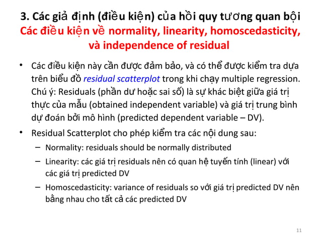 Spss lesson 5.3 Tương quan hồi quy (hồi quy tuyến tính đa biến) | PPT