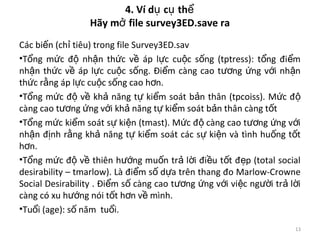 Spss lesson 5.3 Tương quan hồi quy (hồi quy tuyến tính đa biến) | PPT