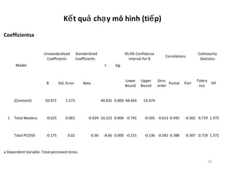 Spss lesson 5.3 Tương quan hồi quy (hồi quy tuyến tính đa biến) | PPT