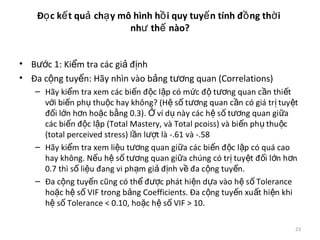 Spss lesson 5.3 Tương quan hồi quy (hồi quy tuyến tính đa biến) | PPT