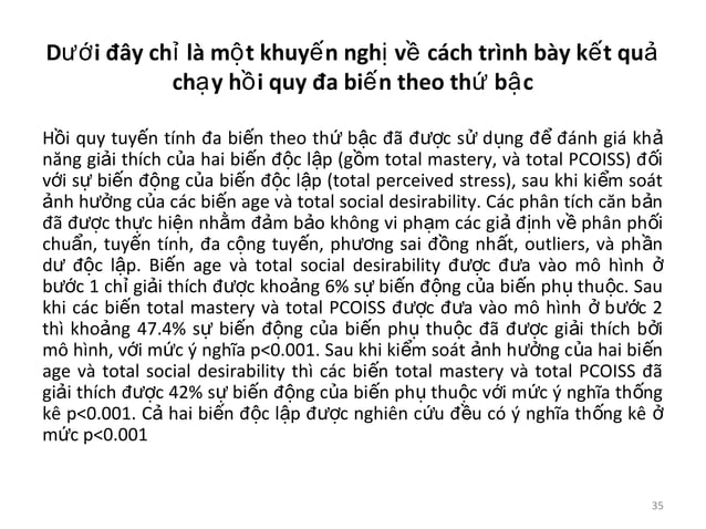 Spss lesson 5.3 Tương quan hồi quy (hồi quy tuyến tính đa biến) | PPT