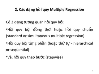 Spss lesson 5.3 Tương quan hồi quy (hồi quy tuyến tính đa biến) | PPT