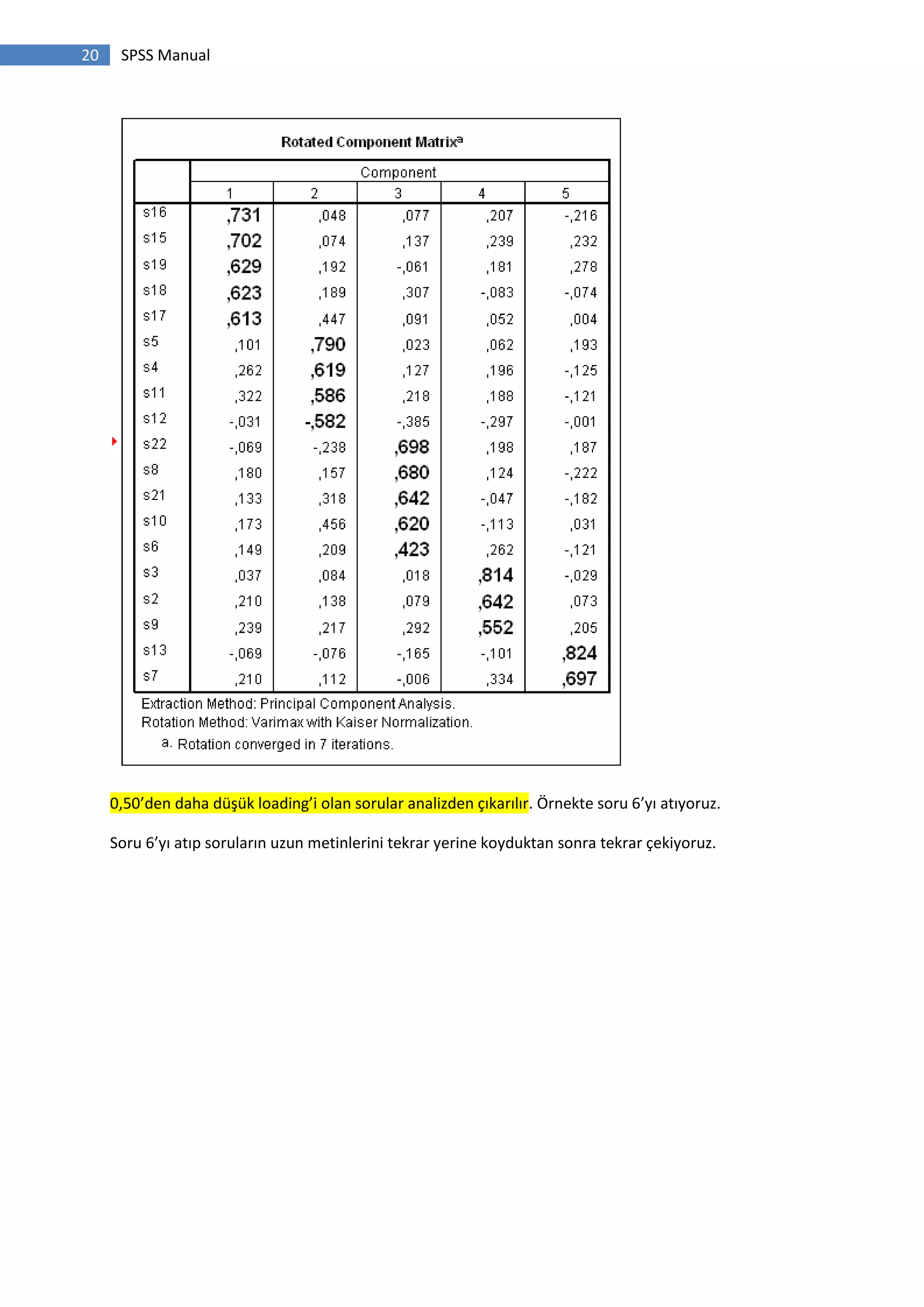 SPSS Manual (Turkish) | PDF