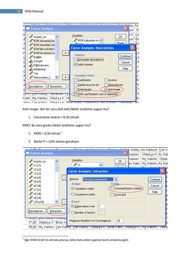 SPSS Manual (Turkish) | PDF