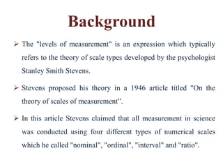 Spss measurement scales | PPT