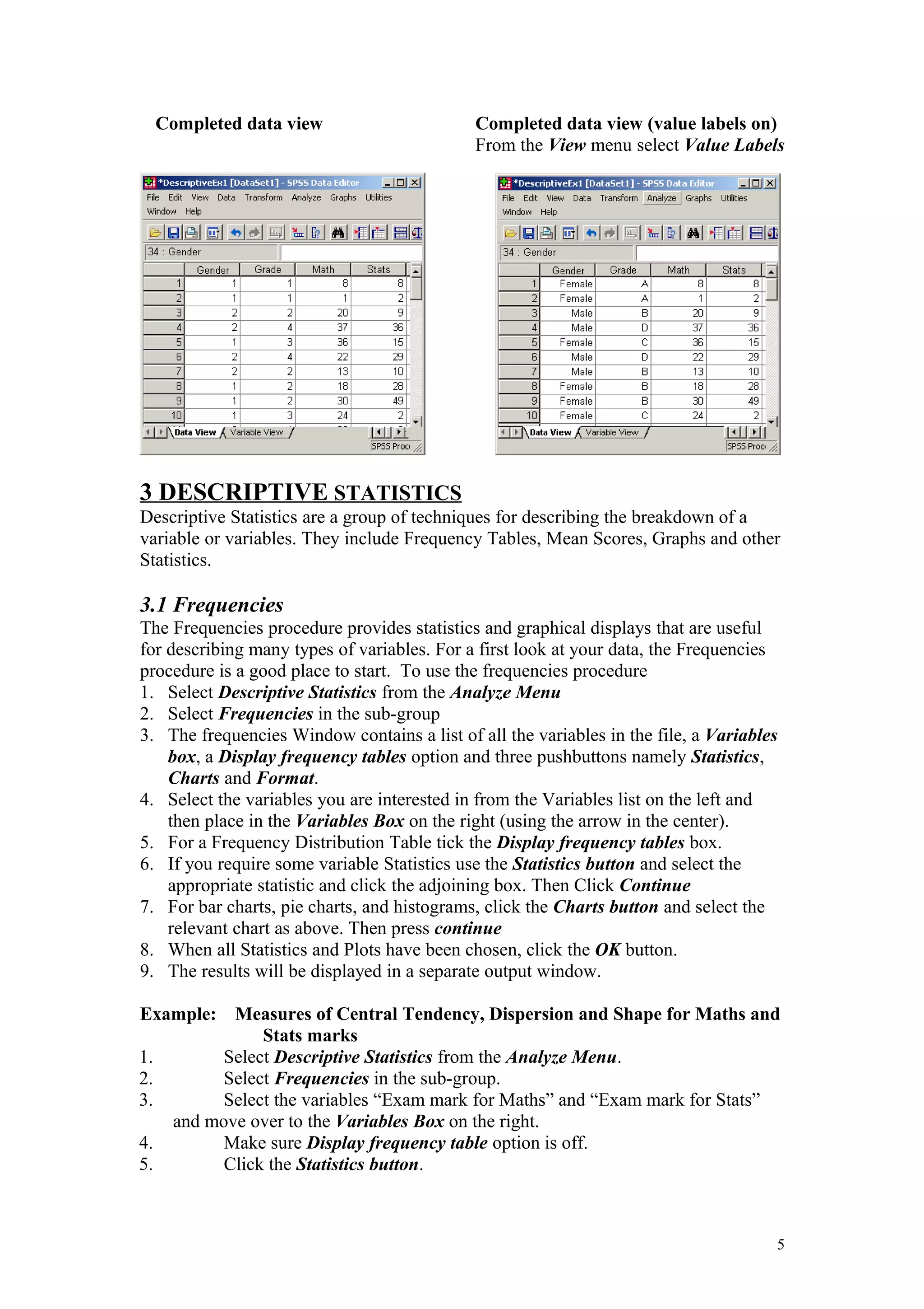 Spss notes | DOC | Computer Software and Applications | Computing