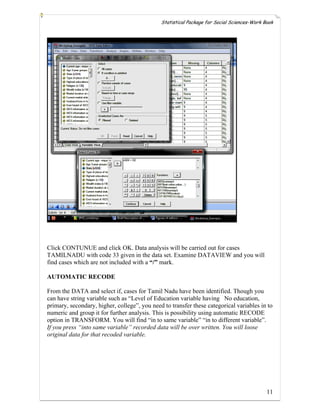 SPSS :Introduction for beginners | PDF