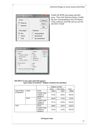 SPSS :Introduction for beginners | PDF