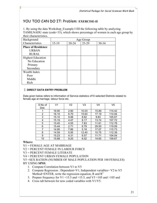 SPSS :Introduction for beginners | PDF