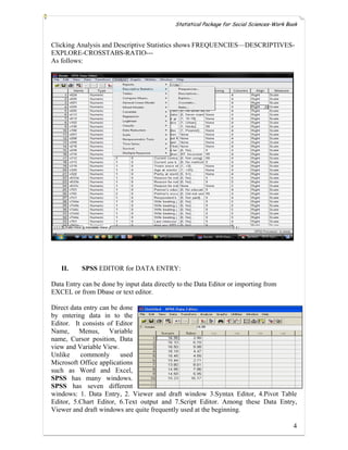SPSS :Introduction for beginners | PDF