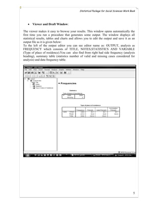 SPSS :Introduction for beginners | PDF