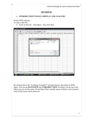 SPSS :Introduction for beginners | PDF