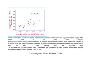 Spss paired samples t test Reporting | DOCX