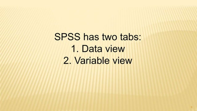 Spss presentation | PPT